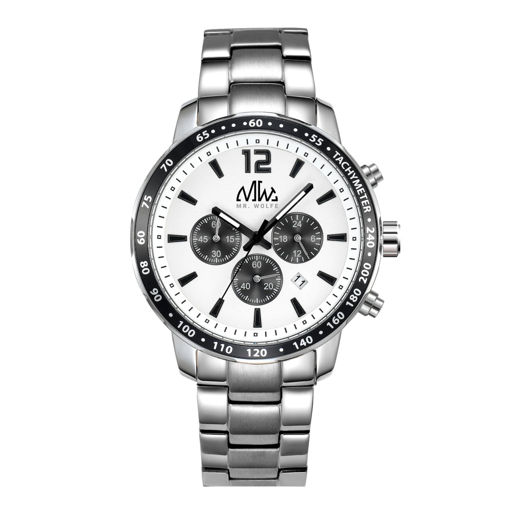 ALPHA "SNOW" - METAL — Mr Wolfe Watches